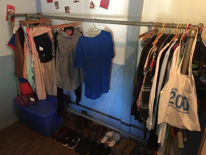 Peace Corps - An Open Air Closet and Making the Most of Little Space